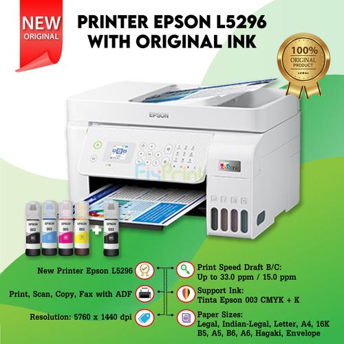 Jual Epson EcoTank L5296 A4 WiFi All in One Ink Tank Printer with ADF ...