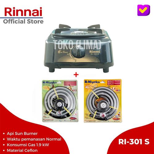 Jual Rinnai RI-301 S Kompor Gas 1 Tungku RI-301S / RI301S - KOMPOR AJA ...