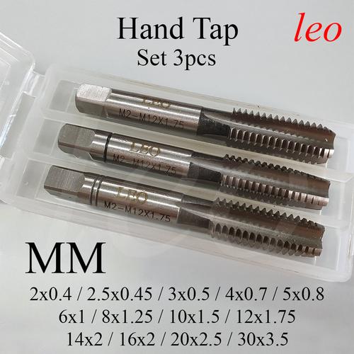 Jual Hand Tap Leo HSS 2/2.5/3/4/5/6/8/10/12/14/16/20/30 mm M2 Pembuat ...