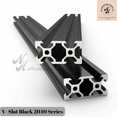 Jual Aluminium Profile 2040 V Slot Black Panjang 6 meter - Kab. Bekasi ...