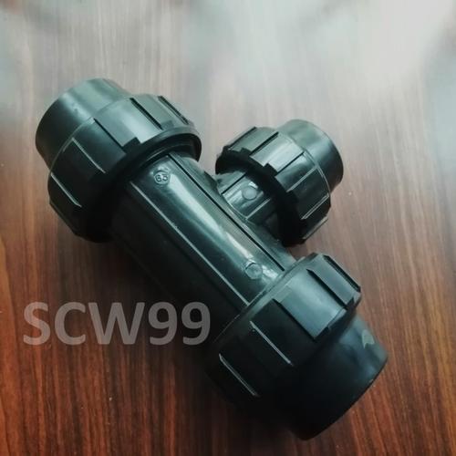 Jual Tee Reducer HDPE 3" x 2" Inch Tee Red Compression Fitting Pipa ...