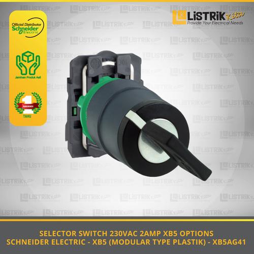 Jual SCHNEIDER SELECTOR SWITCH 230VAC 2AMP XB5 + OPTIONS - XB5AG41 - Jakarta Timur ...