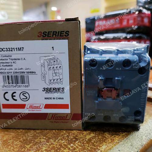 Jual HIMEL Kontaktor Magnetic Contactor 3P 32A 15KW HDC3-32 1NO 1NC 220V - Jakarta Pusat ...