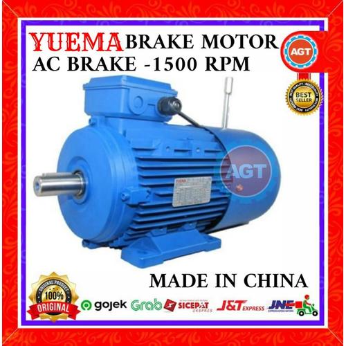 Jual AC 4KW 5.5HP 1500RPM 4POLE 112M-4 3PHASE B3 YUEMA BRAKE - Jakarta ...
