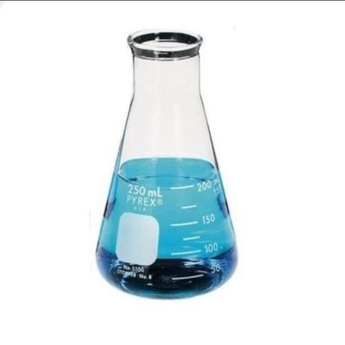 Jual Pyrex Erlenmeyer Flask 125ml Mulut Lebar Cat 5100-125 Asli ...