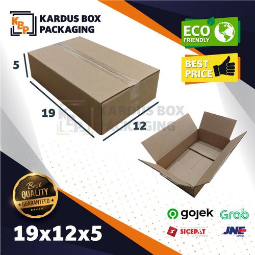 Jual KOTAK 19x12x5 cm PACKING BOX Kardus Packaging Corrugated POLOS ...