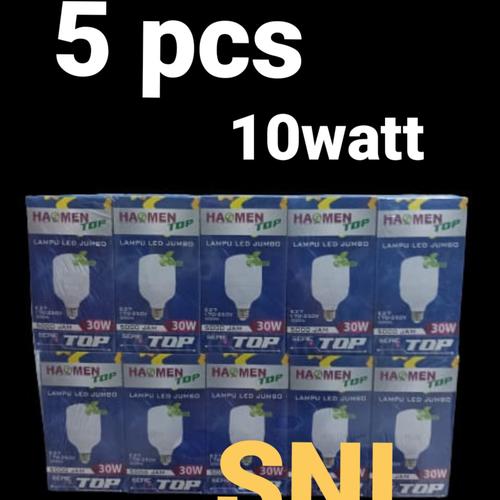 Jual Lampu Led Jumbo/lampu led tbulb/merk Haomen Star 10w paket 5pcs - Kota Sukabumi - Mitra ...