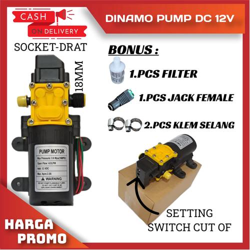Jual POMPA AIR DC 12V / DINAMO POMPA SPRAYER / CUCI MOBIL / MOTOR / S/D ...