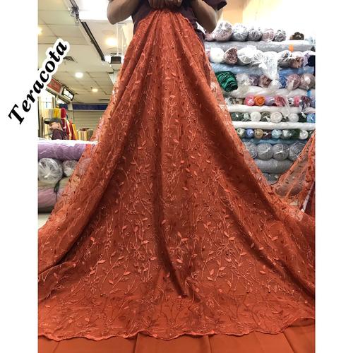 Jual tille akar mutiara bunga kecil Bahan brukat brokat kebaya - taro ...