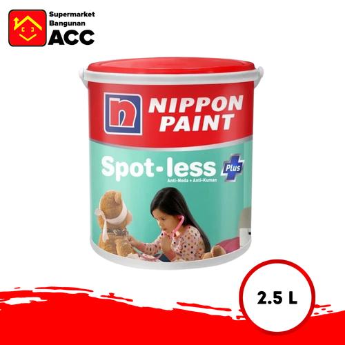 Jual Nippon Spotless Plus Cat Tembok Interior Tinting Warna Muda 2,5 ...