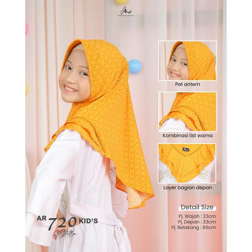 Jual Jilbab Instan Motif Anak AR 720 Kids Hijab Anak ARRAFI Terbaru ...