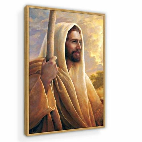 Jual Poster rohani Kristen Katolik Tuhan Yesus gembalaku 30x40cm - TIPE ...