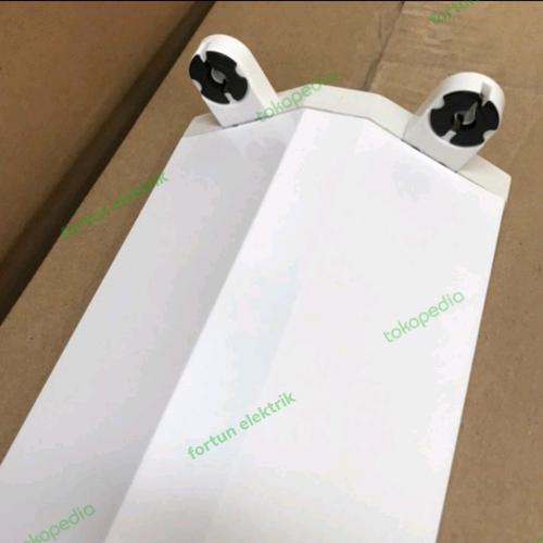 Jual kap lampu V LED 2x36 watt set TL LED philips 16 watt / KAP V LED ...