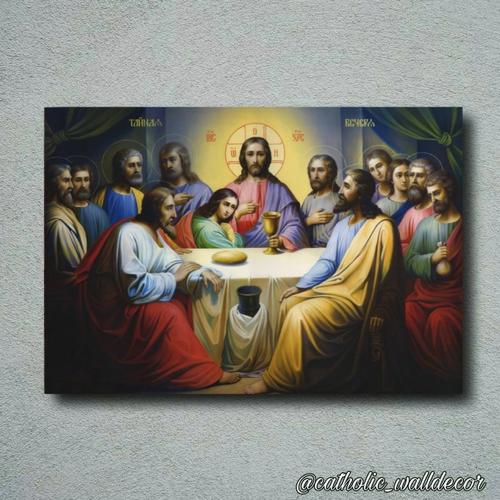 Jual Poster Rohani Kristen Katolik Perjamuan Terakhir Last Supper ...