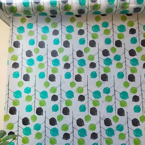 Jual stiker kaca sandblast buram es blur motif daun hijau biru hitam ...