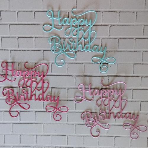 Jual Tulisan Happy Birthday Untuk Hiasan Journal Kit Scrapbook/Craft ...