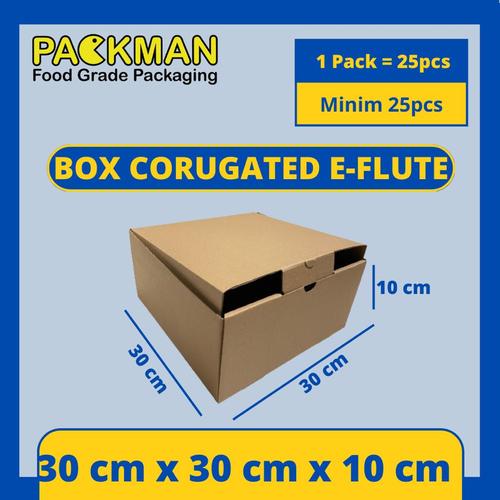 Jual KARDUS 30x30x10 cm / BOX KARTON CORUGATED DIECUT E-FLUTE / HAMPERS ...