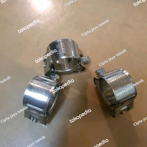 Jual Klem Superior 20-22 Stainless Steel 304 / Heavy Duty Hose Clamp ...