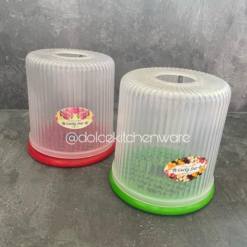 Jual Tempat Tisu Bulat Meja Plastik Tutup Warna Lucky Star - Kota ...