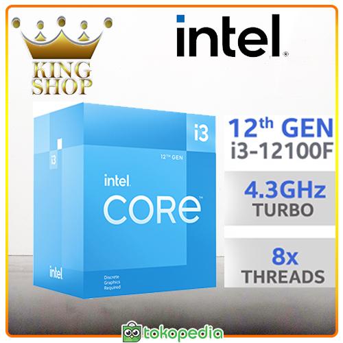 Jual Intel Core i3 12100F Box 3.3 GHz 4 Core 8 Threads Alder Lake ...