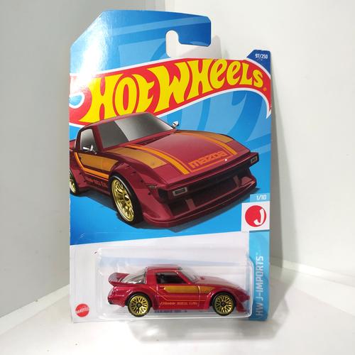 Jual diecast hotwheels mobil mazda rx7 merah ori 2022 not majorette ...