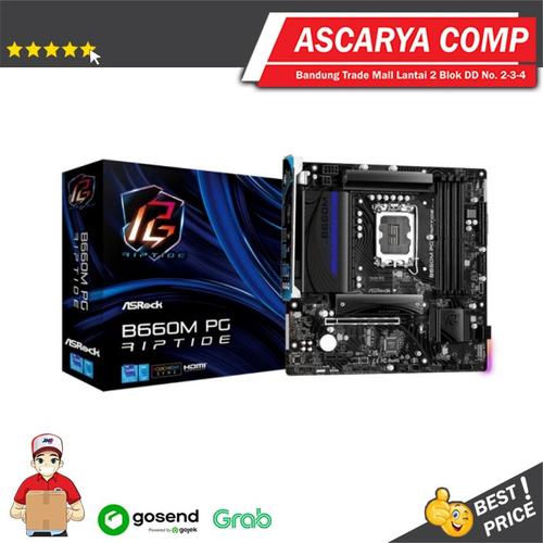 Jual ASROCK B660M PG RIPTIDE DDR4 (Intel LGA 1700, Gen12) - Kota Bandung - ASCARYA COMPUTER ...