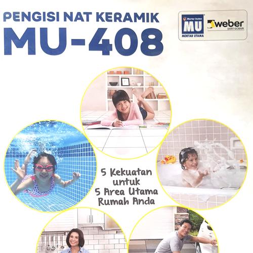 Jual SEMEN NAT KERAMIK 1kg MU Colorfill 408 Putih/Cream/Hitam MORTAR ...