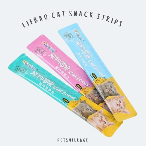Jual LIEBAO CAT STRIPS/ SNACK KUCING 15 GR - COD - HIJAU - Kota ...
