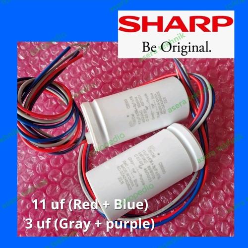 Jual Capasitor Mesin Cuci 2 Tabung Sharp 11uf 3uf Kapasitor Original