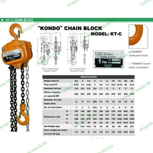 Jual AT.chain block 10 ton - kondotec 10 ton x 6 meter - Jakarta Utara - anugrah teknik 99 ...