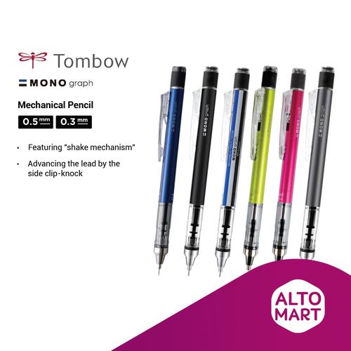 Promo Tombow Mono Graph Mechanical Pencil Pensil Mekanik 0.3 0.5 mm - 0 ...
