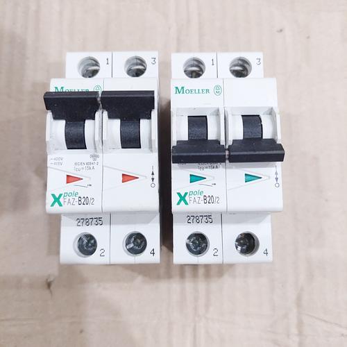 Jual Moeller Eaton 278735 MCB Xpole FAZ-B20/2 15kA MCB type B 2P 20A ...