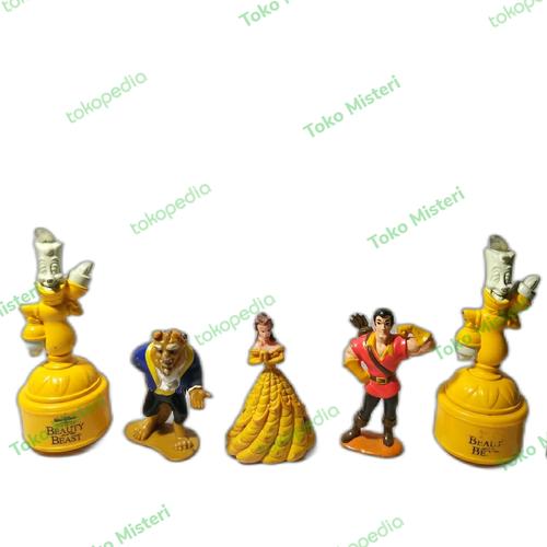 Jual Belle Beauty Beast Adam Gaston Lumiere Candle Candlestick Stick ...