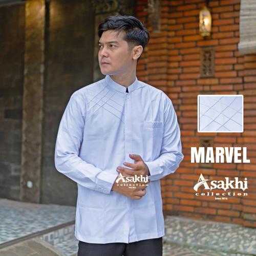 Jual koko putih elrumi gus azmi kemeja koko pria alim islam grup ...