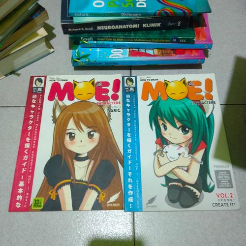 Jual buku original - how to draw moe characters vol 1 & 2 basic ...