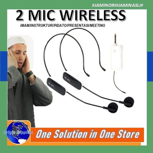 Jual Mic Microphone Imam Masjid Meeting Pidato BM 2H DUAL HEADSET ...