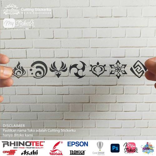 Jual Cutting Stiker Genshin All Vision Elment Variasi Motor Mobil ...