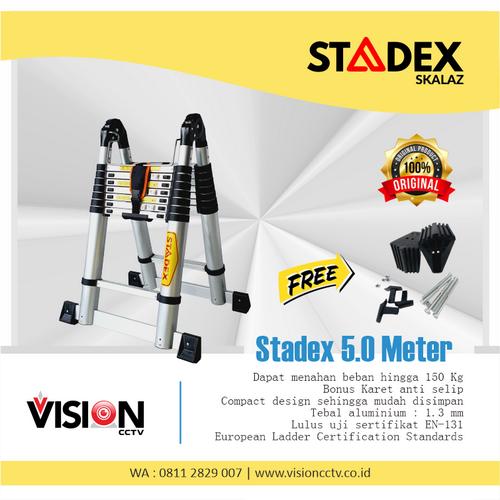 Jual TANGGA TELESCOPIK STADEX DOUBLE 5.0 METER - Kab. Banyumas - Vision CCTV | Tokopedia
