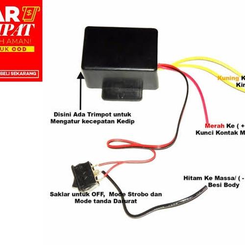 Jual modul module relay touring hazzard strobo universal 12 volt - Kota ...