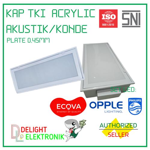 Jual KAP LAMPU TKI AKUSTIK/KONDE ACRYLIC 1X18 2X18 1X36 2X36 0,45mm ...