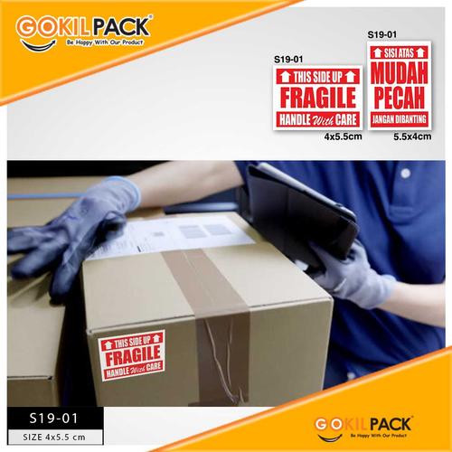 Jual Sticker fragile | sticker mudah pecah | sticker hati hati ...