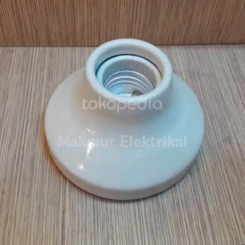 Jual fitting lampu keramik fitting plafon keramik luar dalam keramik ...