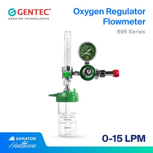 Jual Gentec Oxygen/Oksigen Medis Regulator Flowmeter 895 Series (0-15 ...