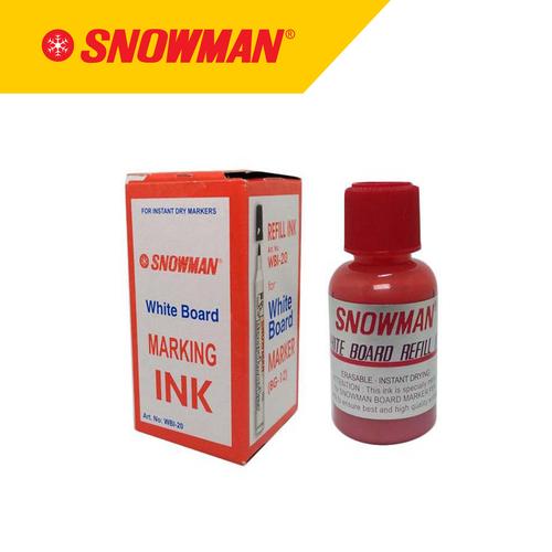 Jual Refill Tinta Spidol Whiteboard Snowman Wbi 20 Isi Ulang Tinta Spidol Red Kota