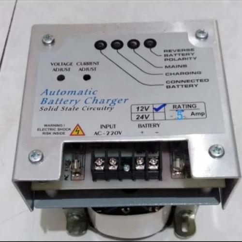 Jual CHARGER AUTOMATIC BATERAI AKI 12V 5A CHARGER AUTO TRAFO PANEL AMF ...