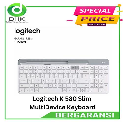 Jual Logitech K 580 Slim MultiDevice Keyboard - Hitam - Jakarta Pusat - daftar harga komputer ...