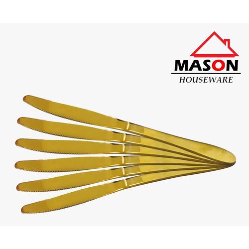Jual mason PISAU STEAK / PISAU ROTI MEREK MASON GOLD Isi 6 Pcs - Kab ...