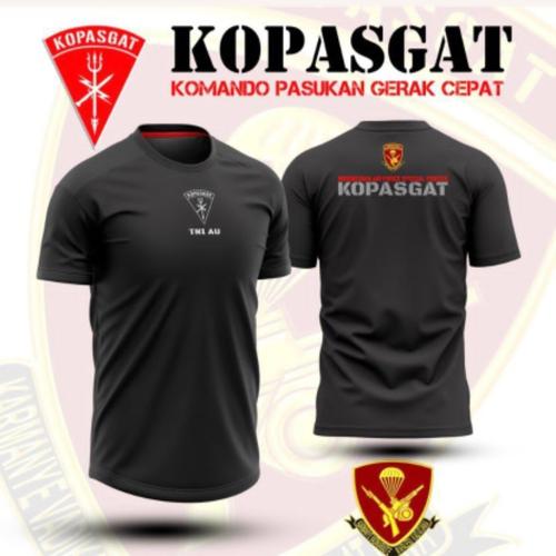 Jual Baju Kaos Kopasgat Kopaskhas TNI AU / Jersey Paskhas Lengan Pendek ...