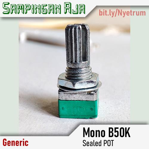 Jual B50k MONO Potensio Single Gang Sealed Potensiometer Pot Hijau 50k ...