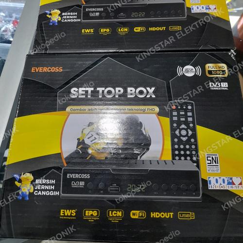 Jual Set Top Box STB Evercross T2 SNI Full HD 1080 USB DV3 Digital TV - Kota Surabaya - KINGSTAR ...
